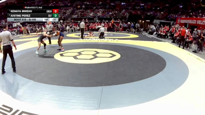 G-105 lbs 5th Place Match - Kenaya Mwehu, G-Garrett Morgan vs Justine ...