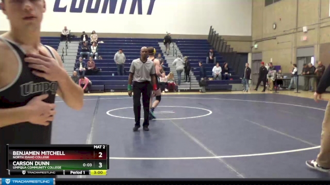 157 lbs Quarterfinal - Benjamen Mitchell, North Idaho College vs Carson ...