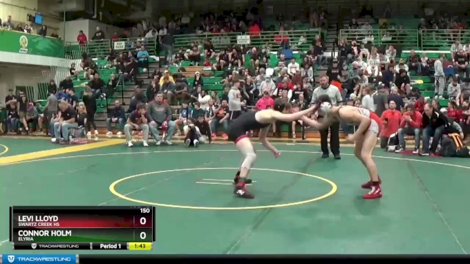 150 lbs Champ. Round 3 - Connor Holm, ELYRIA vs Levi Lloyd, Swartz Creek HS