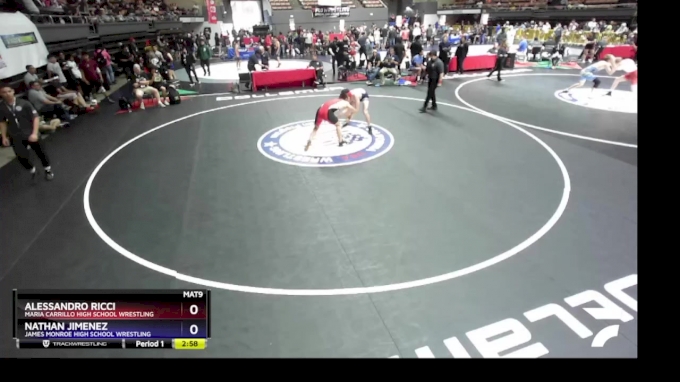 150 lbs Cons. Round 2 - Alessandro Ricci, Maria Carrillo High School ...