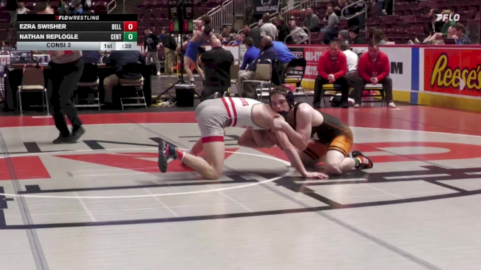 152 lbs Consi 3 - Ezra Swisher, Bellefonte vs Nathan Replogle, Central York