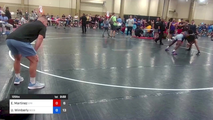 126 lbs Rr Rnd 1 - Edrick Martinez, Ecedao vs Uy`Kwon Wimberly, Beebe ...