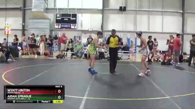 130 lbs Round 3 (6 Team) - Wyatt Hinton, Death Squad vs Aidan Sprague ...