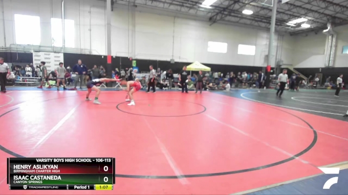 106-113 lbs 1st Place Match - Henry Aslikyan, Birmingham Charter High ...