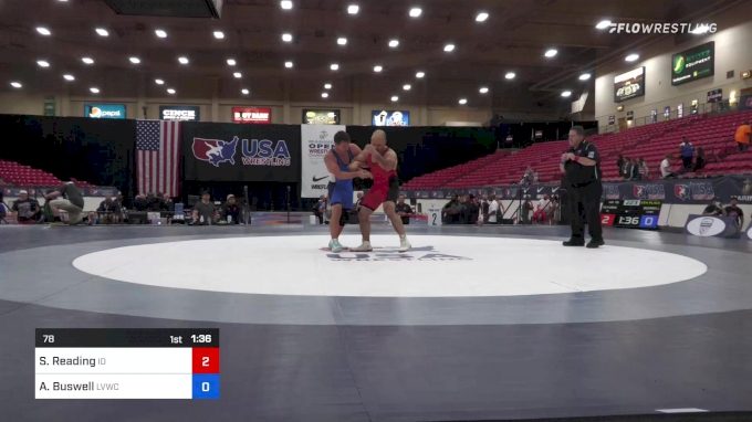 78 lbs 5th Place - Samuel Reading, Idaho vs Ashton Buswell, Las Vegas ...
