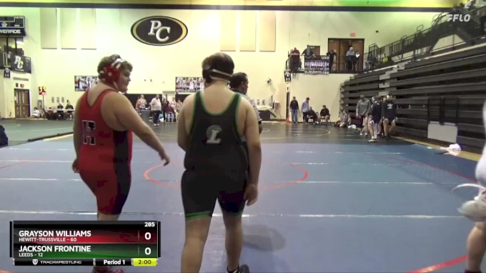 285 lbs Round 1 (10 Team) - Grayson Williams, Hewitt-Trussville vs ...