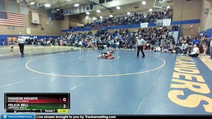 125lbs Champ. Round 3 - Felicia Bell, Aberdeen (Girls) vs Madison ...