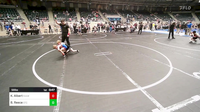 58 lbs Consi Of 8 #2 - Kyle Albert, Rollers Academy Of Wrestling vs ...