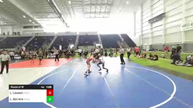 109 lbs Round Of 16 - Laithan Lawson, Team Aggression vs Logan Barrera ...