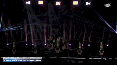 Element Elite Tumbling & Cheer - Neon [2026 L1.1 Youth - PREP - Small ...