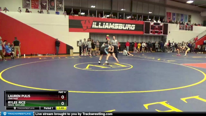 115 A Semifinal - Lauren Pulis, Linn-Mar vs Rylee Rice, WACO, Wayland