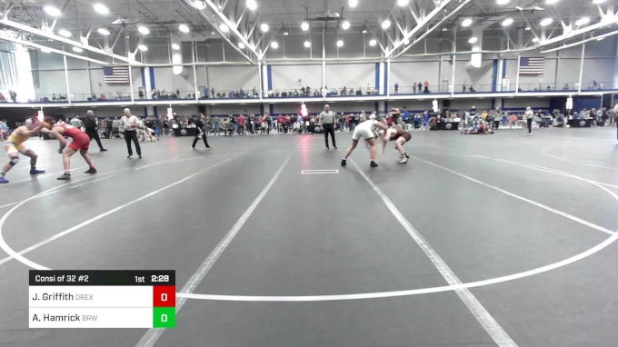 197 lbs Consi Of 32 #2 - Justin Griffith, Drexel - UnAttached vs Alex ...