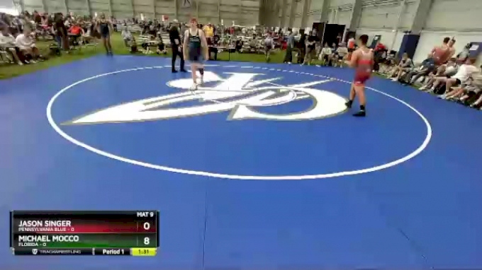 195 lbs Round 1 (8 Team) - Jason Singer, Pennsylvania Blue vs Michael ...