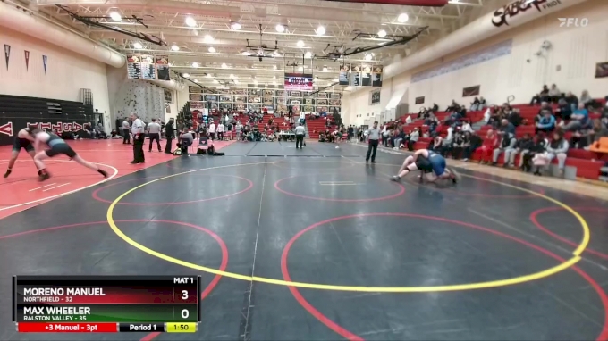 215 lbs Semifinal - Moreno Manuel, Northfield vs Max Wheeler, Ralston ...