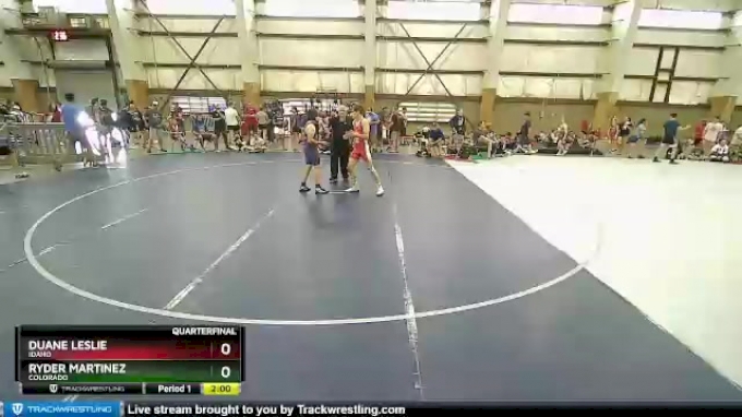 120 lbs Quarterfinal - Duane Leslie, Idaho vs Ryder Martinez, Colorado