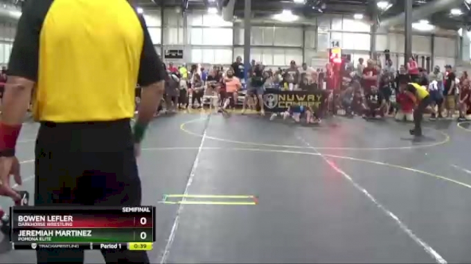 65 lbs Semifinal - Jeremiah Martinez, Pomona Elite vs Bowen Lefler ...