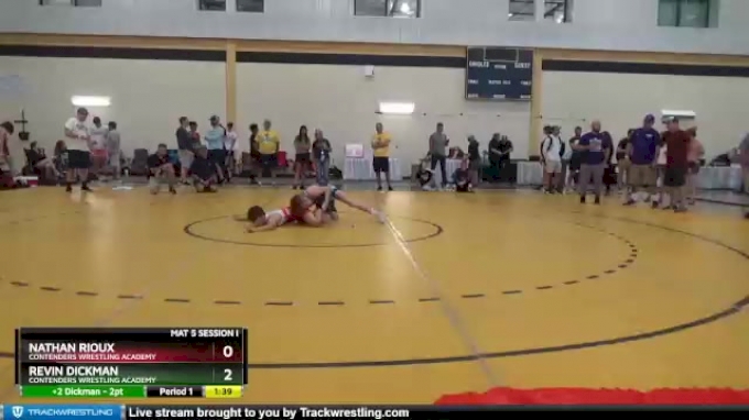 100 lbs Semifinal - Nathan Rioux, Contenders Wrestling Academy vs Revin ...