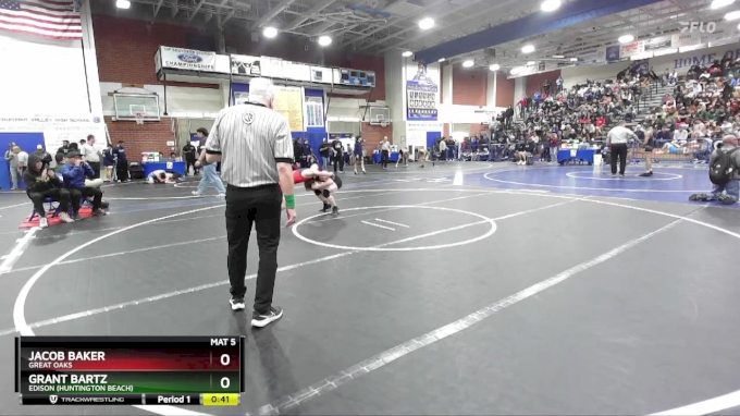113 lbs Cons. Round 2 - Jacob Baker, Great Oaks vs Grant Bartz, Edison ...