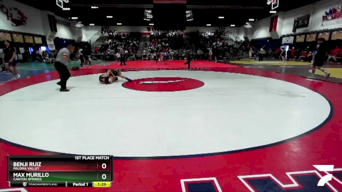 113 lbs 1st Place Match - Max Murillo, Canyon Springs vs Benji Ruiz ...