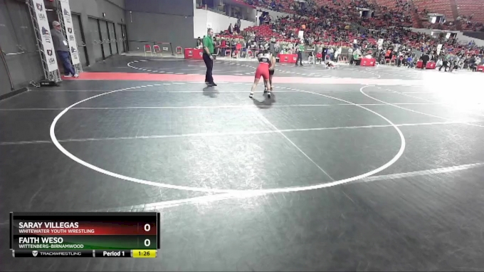 152 lbs Cons. Semi - Faith Weso, Wittenberg-Birnamwood vs Saray ...