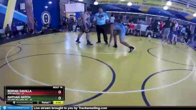 285 lbs Round 5 (8 Team) - Nathan Hatch, Deland Bulldog WC vs Roman ...