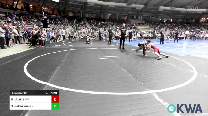 55 lbs Round Of 32 - Rydin Guerra, OKC Saints Wrestling vs Stetson ...