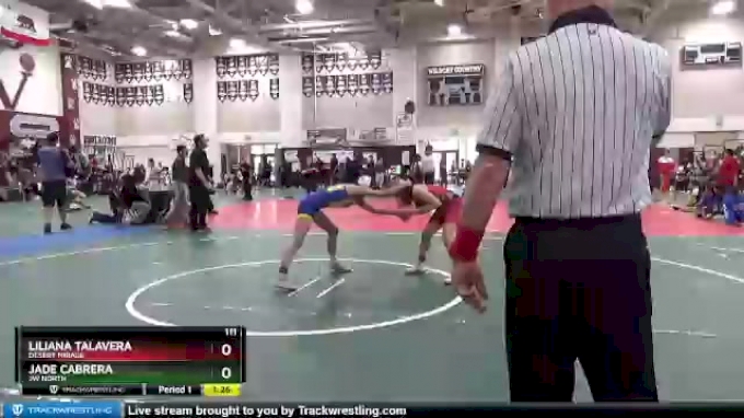 111 lbs Champ. Round 2 - Liliana Talavera, Desert Mirage vs Jade ...