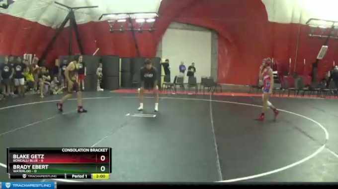 113 lbs Semis & 1st Wb (8 Team) - Blake Getz, Roncalli Blue vs Brady ...
