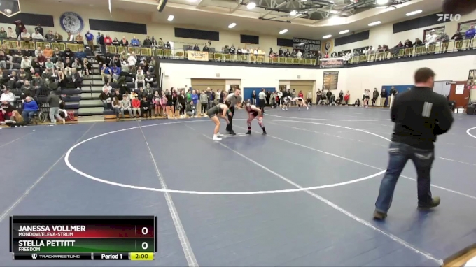 132 lbs Quarterfinal - Janessa Vollmer, Mondovi/Eleva-Strum vs Stella ...