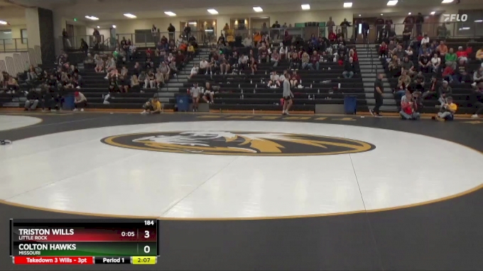 184 lbs Semifinal - Colton Hawks, Missouri vs Triston Wills, Little Rock