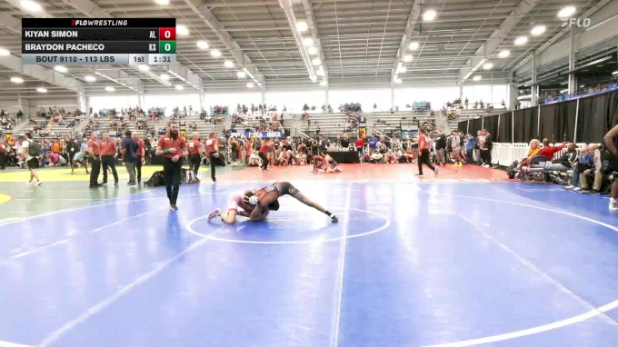 113 lbs Semifinal - Kiyan Simon, AL vs Braydon Pacheco, KS