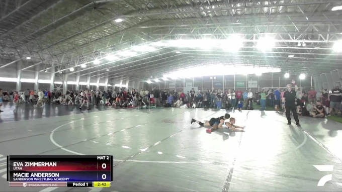 105 lbs 1st Place Match - Eva Zimmerman, Utah vs Macie Anderson ...