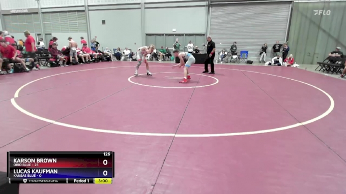 126 lbs Quarters & 1st Wb (16 Team) - Karson Brown, Ohio Blue vs Lucas ...