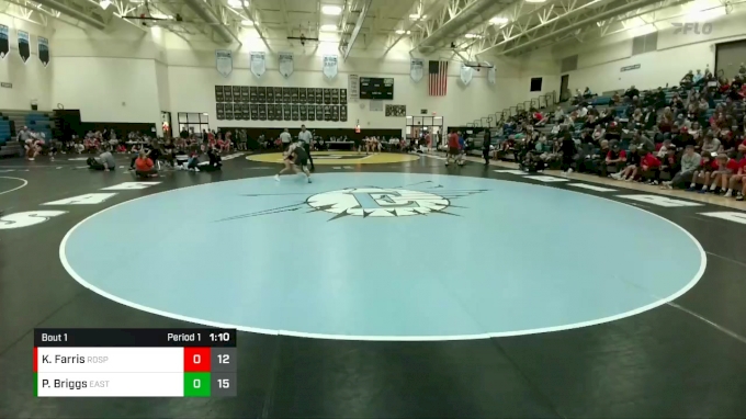 138 lbs Round 1 (10 Team) - PJ Briggs, Cheyenne East vs Kayleb Farris ...