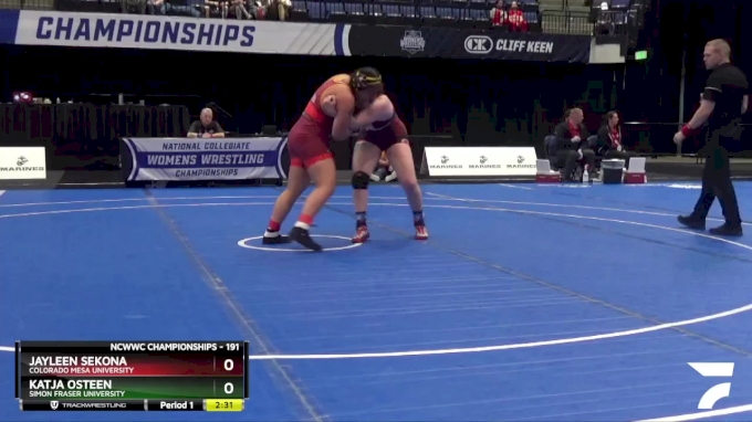 191 lbs Quarterfinal - Jayleen Sekona, Colorado Mesa University vs ...