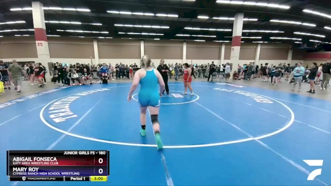 180 lbs Quarterfinal - Abigail Fonseca, Katy Area Wrestling Club vs ...