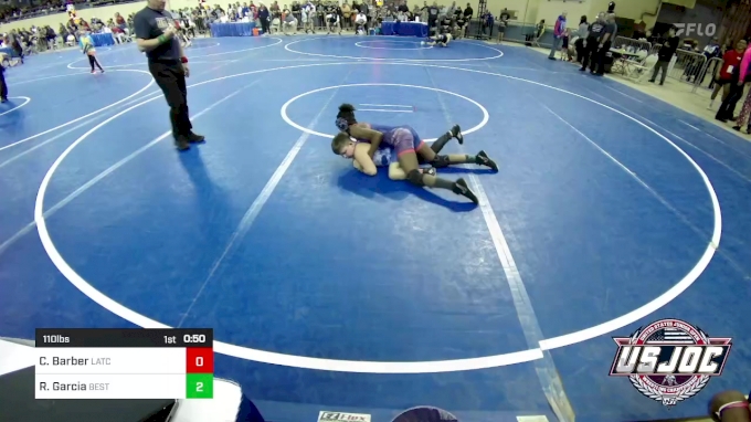 110 lbs Consi Of 4 - Carson Barber, Little Axe Takedown Club vs Rachel ...