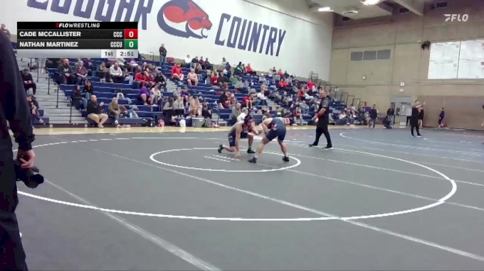 141 lbs Cons. Round 3 - Nathan Martinez, Clackamas Unattached vs Cade ...
