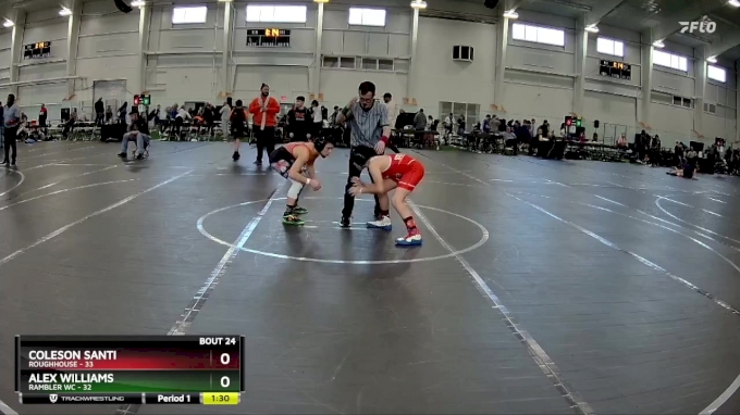 96 lbs Round 5 (10 Team) - Coleson Santi, ROUGHHOUSE vs Alex Williams ...