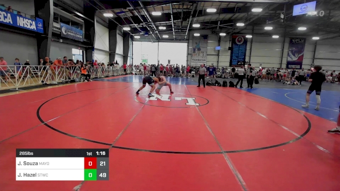 285 lbs Rr Rnd 2 - Julius Souza, Mayo Quanchi B vs Jared Hazel, Shore ...