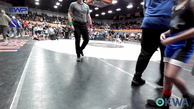 70 lbs Quarterfinal - Beau Myers, Bridge Creek Youth Wrestling vs Kyzer ...