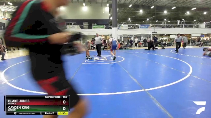 150 lbs Quarterfinal - Cayden King, Liberty vs Blake Jones, Legacy