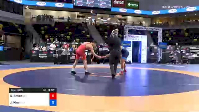 74 kg Prelims - Cameron Amine, Cliff Keen Wrestling Club vs Joshua Kim ...