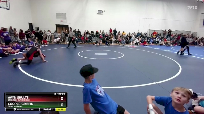 91-93 lbs Round 2 - Cooper Griffin,, Dean Morgan vs Avyn Shults ...