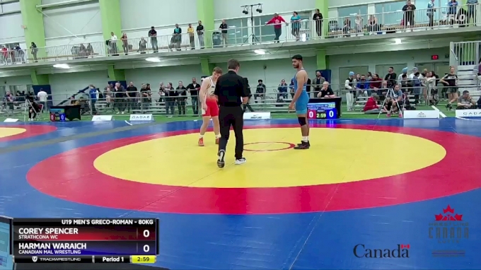 80kg Cons. Round 1 - Corey Spencer, Strathcona WC vs Harman Waraich ...