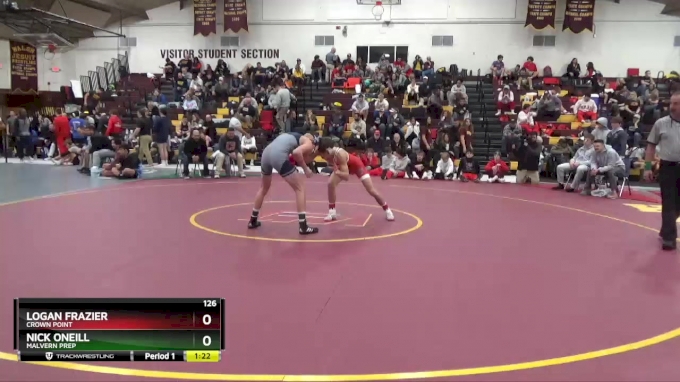 126 lbs Champ. Round 3 - Nick Oneill, Malvern Prep vs Logan Frazier ...