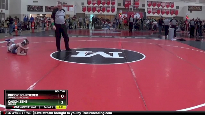 75 lbs Semifinal - Cason Zens, Lennox vs Brody Schroeder, Zumbrota-Mazeppa