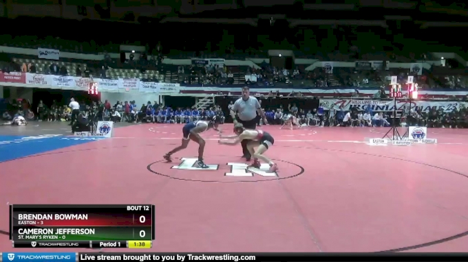 113 lbs Placement Matches (8 Team) - Cameron Jefferson, St. Mary`s ...