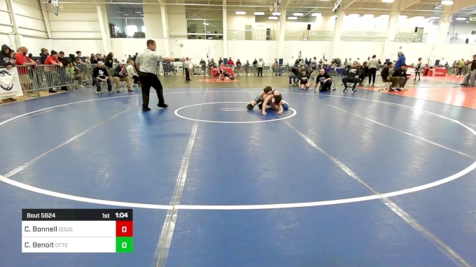 124 lbs Semifinal - Cameron Bonnell, Doughboys WC vs Colby Benoit ...
