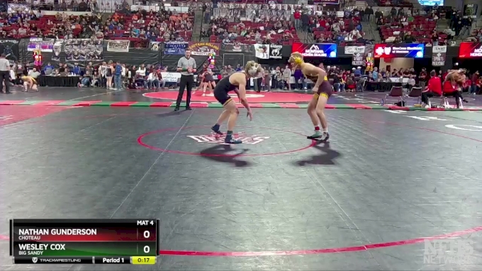 Cons. Round 2 - Nathan Gunderson, Choteau vs Wesley Cox, Big Sandy
